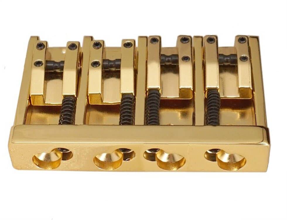 Snapklik.com : Vintage 4 String Bass Bridge Tailpiece Roller Saddle ...