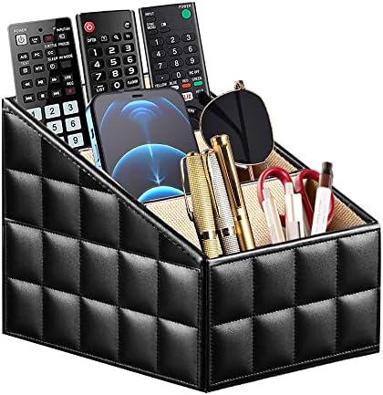 Amazon.com: Militwo Remote Control Holder - Stylish PU Leather Remote ...