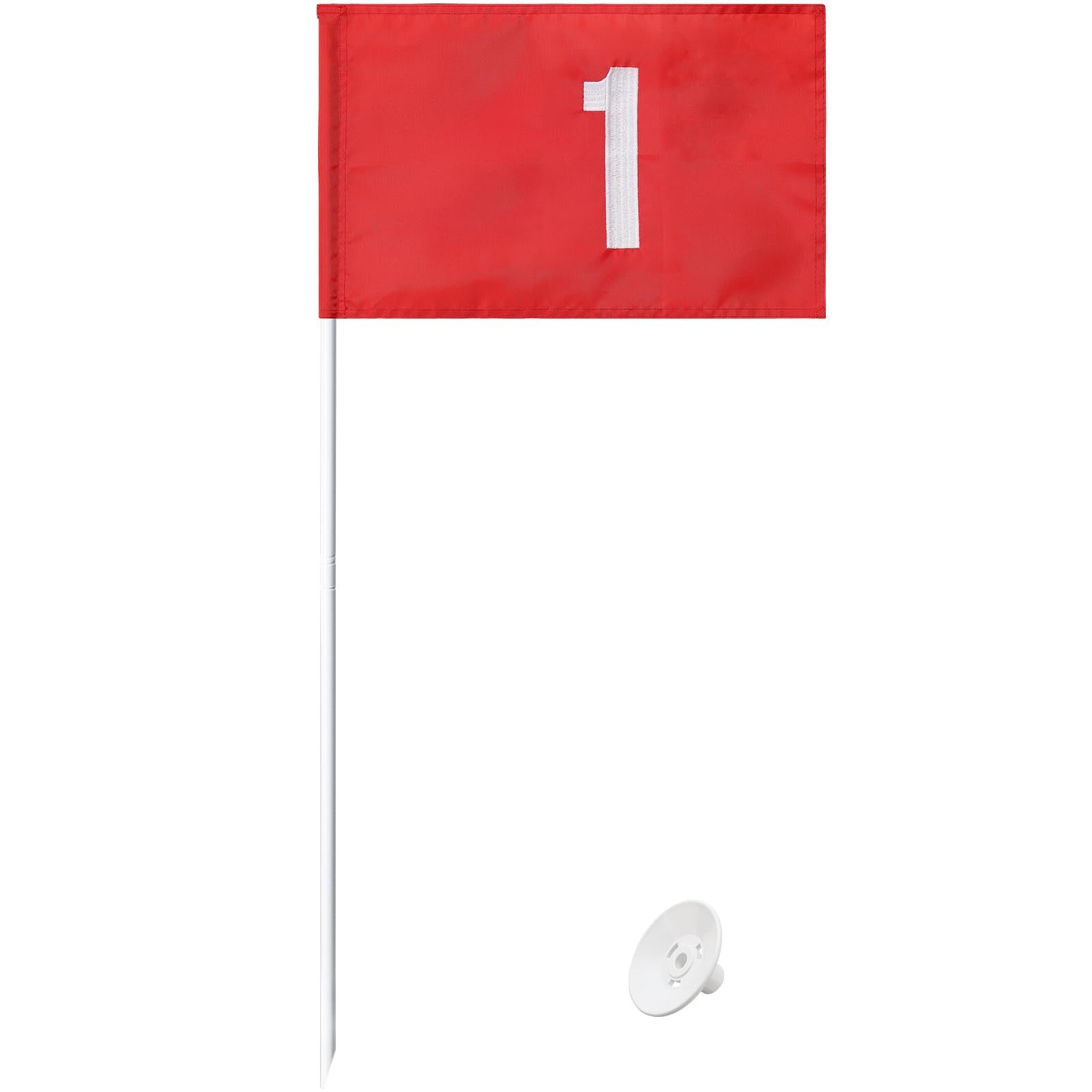 Snapklik.com : Putting Green Flags, 6 Ft Golf Flagstick, 1 Pack Golf Flag