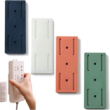 Amazon.com: Self-Adhesive Desktop Socket Fixer, Adhesive Punch Free ...