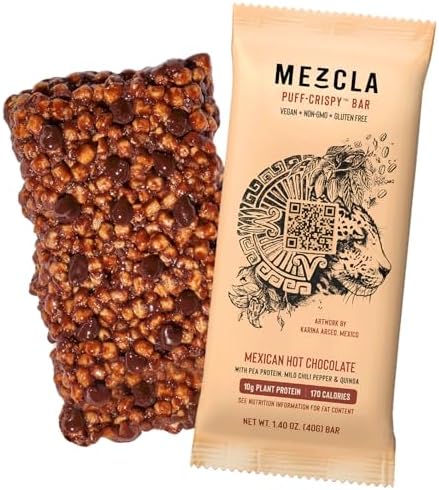 Amazon.com: Mezcla Vegan Protein Bars, Gluten Free Snack Made with Pea ...