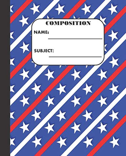 Composition Notebook: Wide Ruled Primary Composition Notebook With Red ...