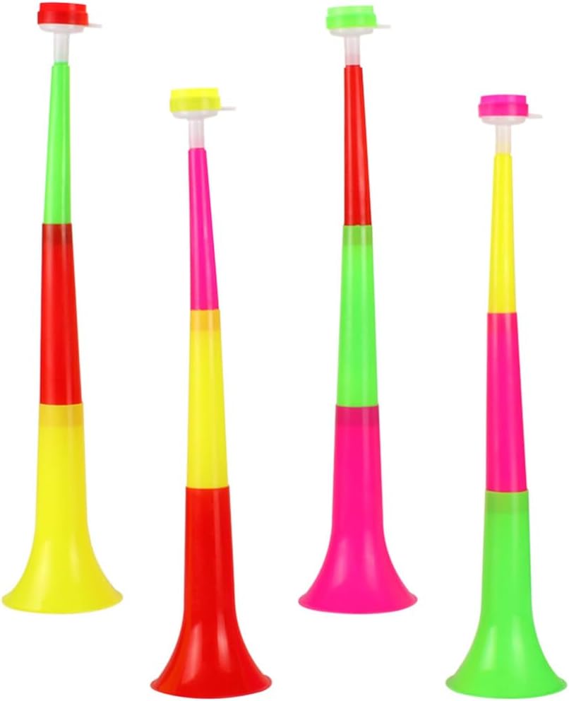 Amazon.com: BESPORTBLE Stadium Horn Collapsible 4Pcs Plastic Trumpet ...