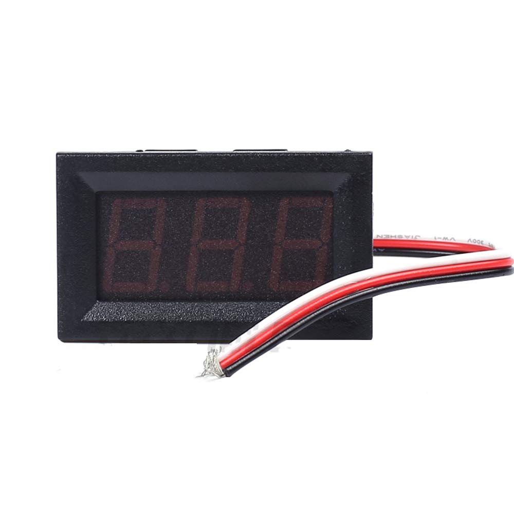 LED Display Voltmeter Digital DC Voltmeter Ammeter - 3.5 Digit LED ...