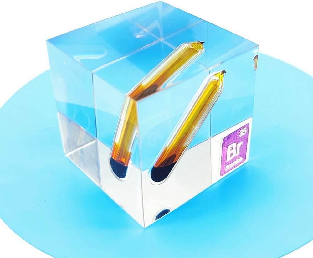 Amazon.com: 5cm Acrylic Cube of Real Element Periodic Table Collection ...