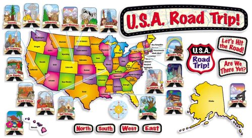 Buy USA Road Trip! Bulletin Board Set Book Online at Low Prices in ...