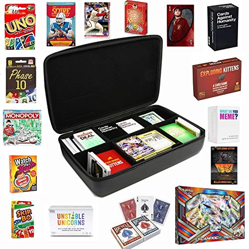 Surdarx Large 2300+ Playing Cards Case Portable Organizer Travel Game ...