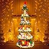 Amazon.com: Realspring Christmas Village Display Tree Xmas Village ...