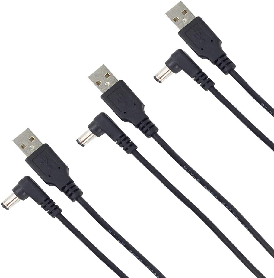 Amazon.com: DZYDZR 3pcs Extension Cable USB to DC Cable - 5V USB 2.0 ...