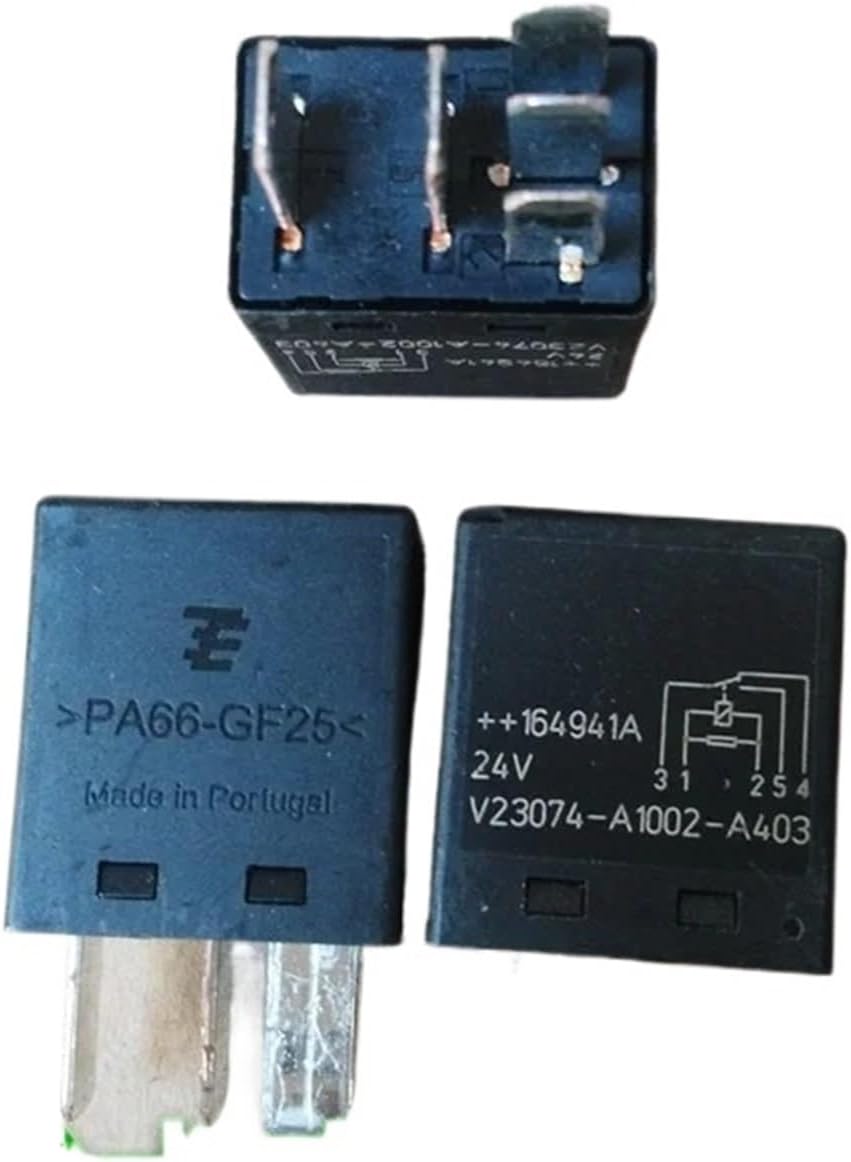 Amazon.com: GEBBEM V23074-A1002-A403 24V Relay PA66-GF25 5 feet ...