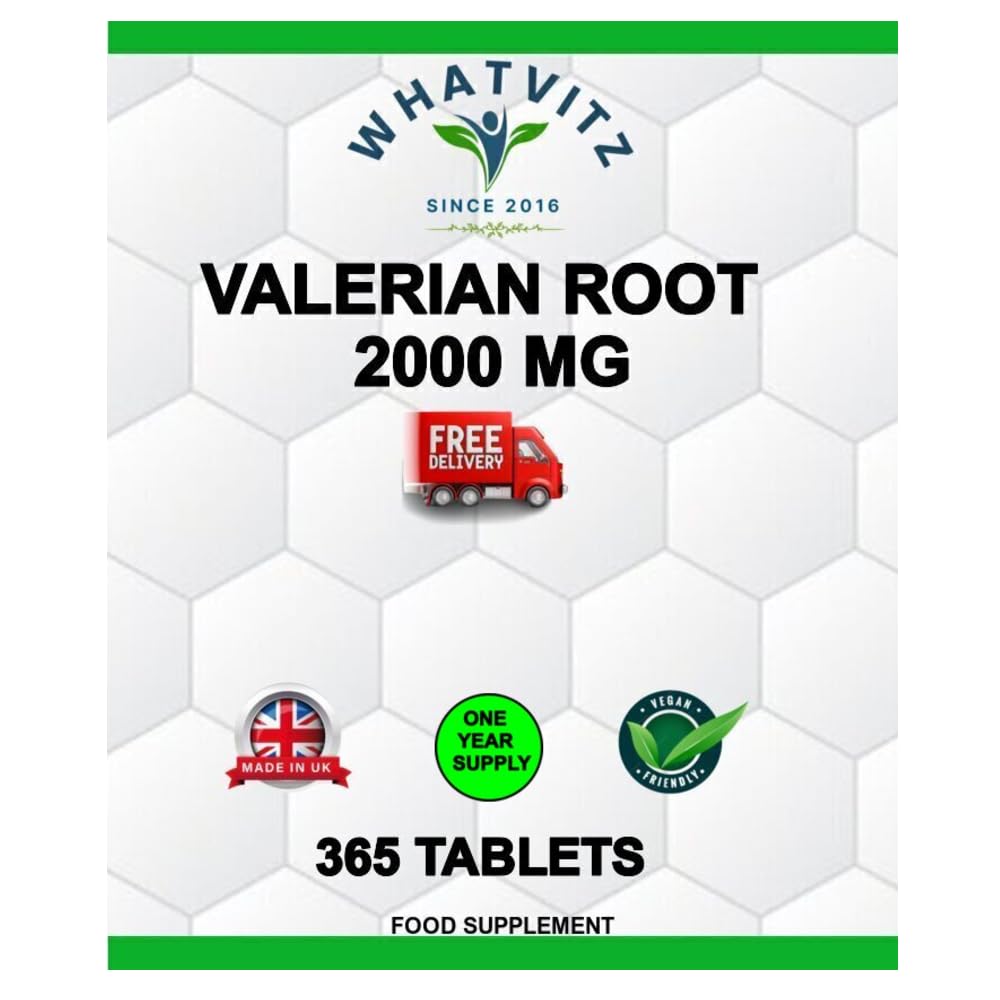 WHATVITZ Valerian Root HIGH Strenght 365 Tablets : Amazon.co.uk: Health ...