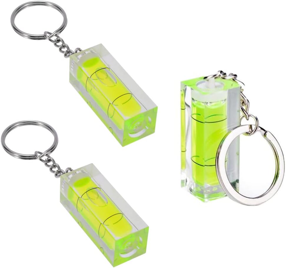 SIZIKJXGHWYI 3Pcs Keychain Spirit Bubble Level Mini Pocket Tool ...