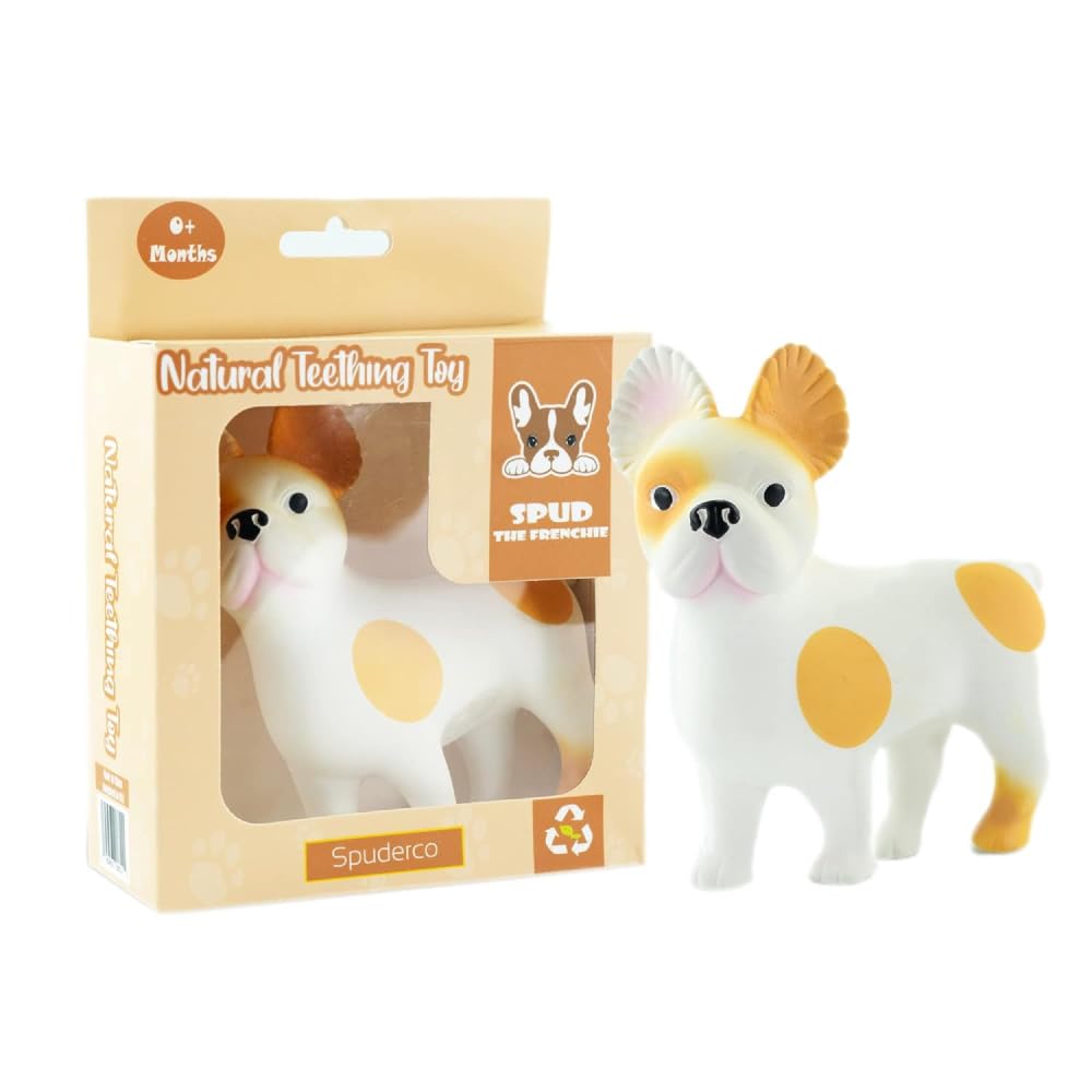 Amazon.com : Spud The Frenchie Baby Teething Toys - Teether for Babies ...