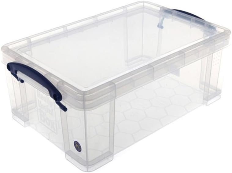 Really Useful Box 9 Litre Plastic Storage, Clear , Pack of 3 : Amazon ...