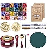 Amazon.com: Wax Seal Stamp Kit, 24 Colors and 600 Pcs Beads with Gift ...
