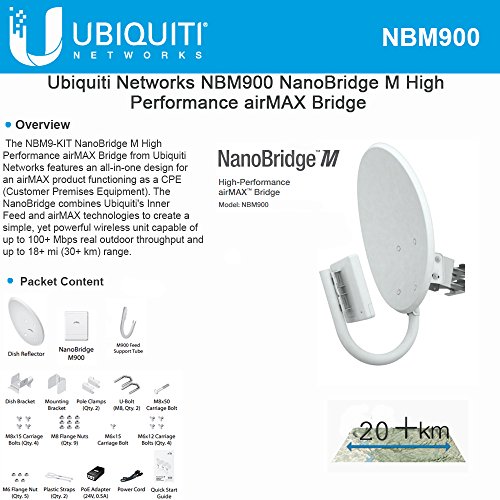 Ubiquiti NanoBridge M Wireless Bridge (NBM9) | Amazon price tracker ...