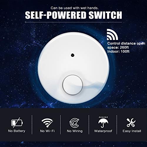 Snapklik.com : Garbage Disposal Wireless Switch Kit, Self-Powered ...