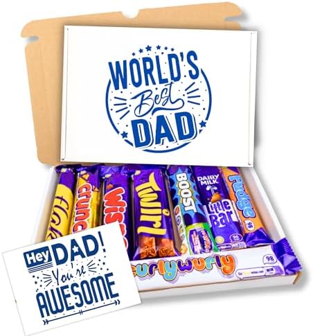 Best Dad Chocolate Gift Hamper - Chocolate Lover Gift Box Hamper - 8 ...
