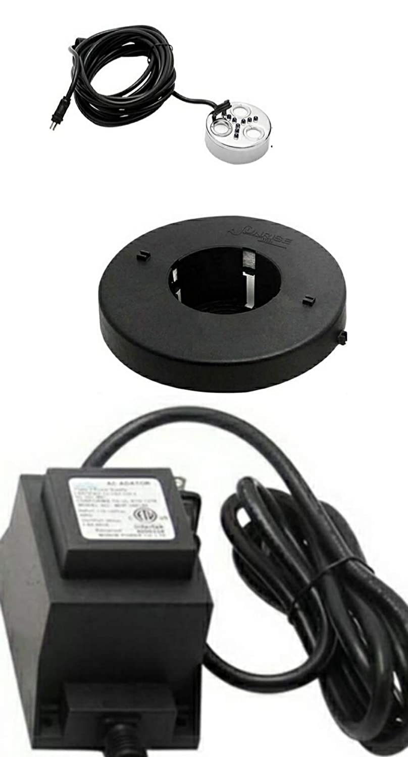 Ultrasonic Water Fogger Mist Maker Pond Water ULV Humidifier 3 Head LED ...