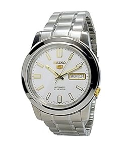 Buy Seiko SNKK07K1 Five 5 Automatic Men's Watch White x Silver ...