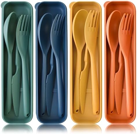 Amazon.com: Yahenda 28 Sets Reusable Travel Utensils Set with Case ...