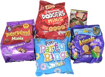 Mini Biscuits Selection Pack with Fox's Mini Party Rings, Jammie ...