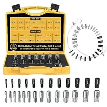 [Patent]CKE Upgraded Stainless Steel Nut & Bolt Thread Checker (Inch ...