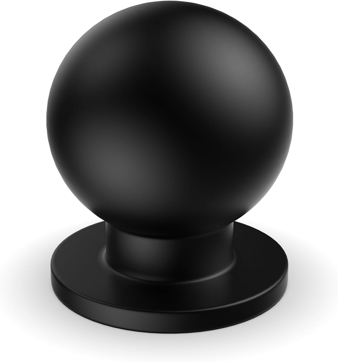 homdiy 20 Pack Mini Black Cabinet Knobs 0.71" Diameter Black Drawer ...