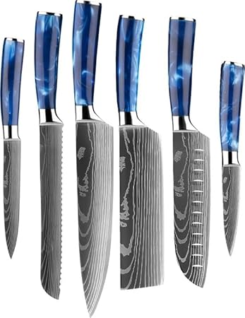 Shinrai Japan Set of 6 Knives Chef's Knife, Japanese Knife, Japanese ...