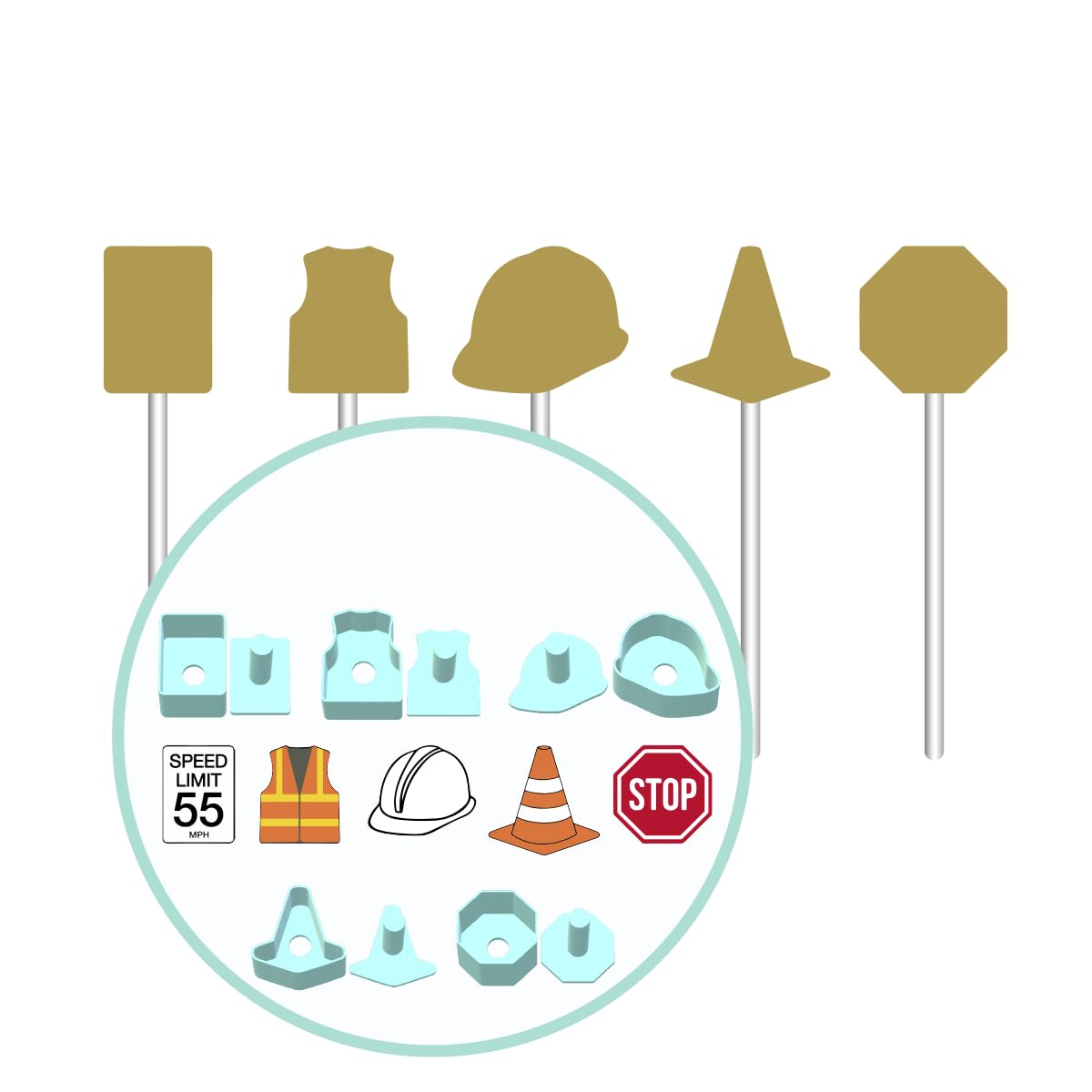 Amazon.com: Construction Cake Pop Molds (Hard Hat Cake POP Mold) : Home ...