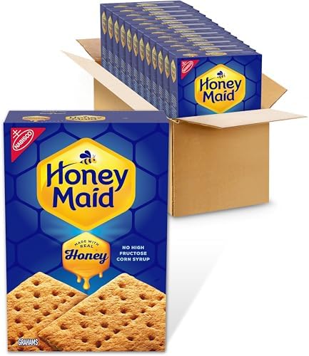Amazon.com: HONEY MAID Graham Crackers, Lunch Snacks, Bulk Snacks, 12 ...