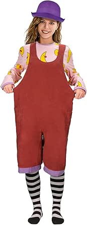 Amazon.com: Nonnyer Women Clown Costume Bib Overalls Shirt Hat Rompers ...