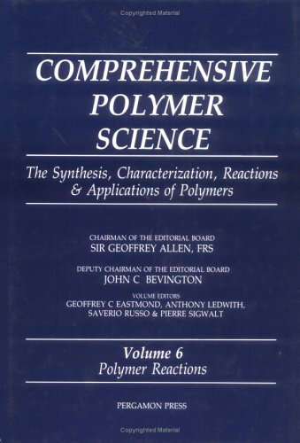 Amazon.com: Comprehensive Polymer Science: Polymer Reactions, Volume ...