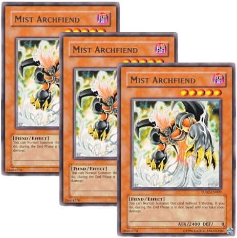 Amazon.co.jp: ★ 3枚セット ★遊戯王 英語版 TU02-EN009 Mist Archfiend ミストデーモン (レア ...