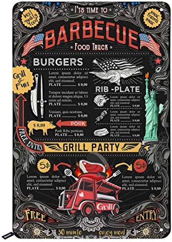 Amazon.com: Swono Its Time to Barbecue Tin Signs,Food Truck Grill Party ...