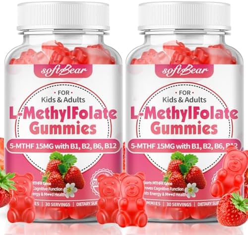 Amazon.com: softbear L-Methylfolate Gummies 15mg for Kids & Adults ...