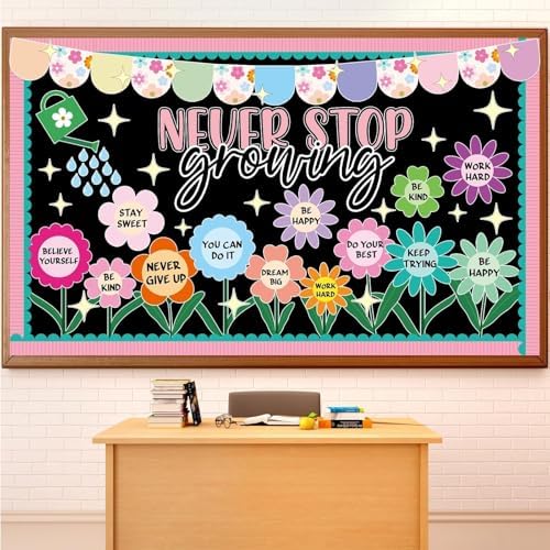 Amazon.com : ZOIIWA Summer Themed Flowers Bulletin Board Set ...