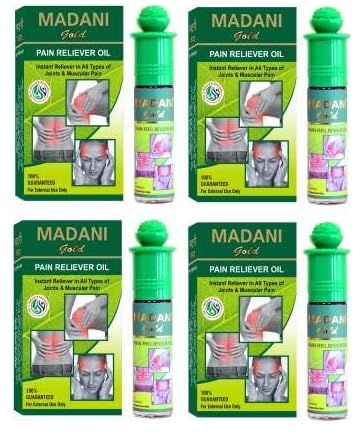 Madani Gold Pain Reliever Oil Roll (Pack of 4) : Amazon.in: Health ...