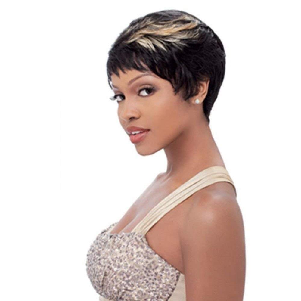 Amazon.com : Sensationnel 100% Human Hair Bump Wig - Easy 27 (2 - DARK ...