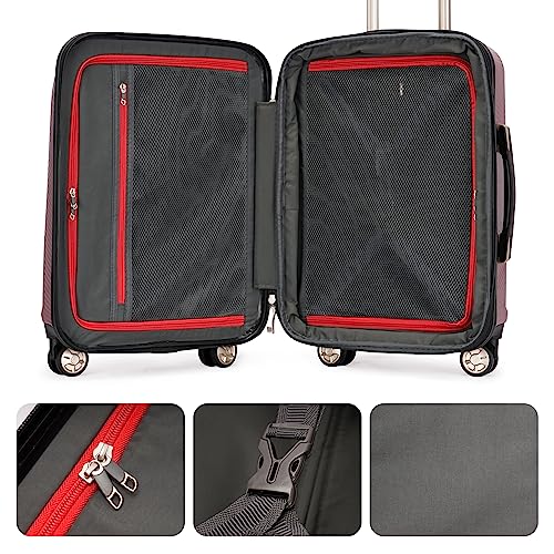 GinzaTravel GinzaTravel Hartschalen-Koffer Set mit 4 Rollen Rollkoffer ...