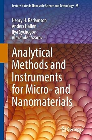 Analytical Methods and Instruments for Micro- and Nanomaterials: 23 ...
