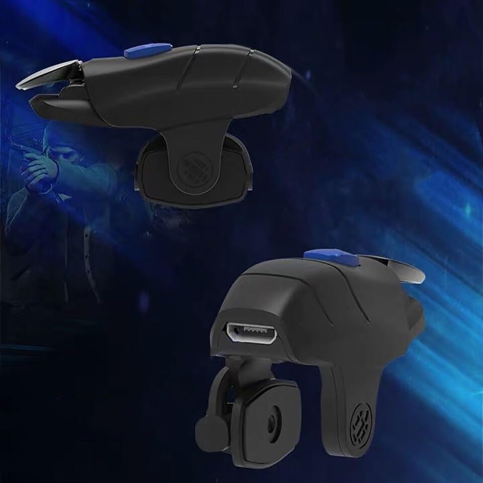 Amazon.com: 1Pair One-Click Burst Fire Button Game Trigger Anti-slip ...