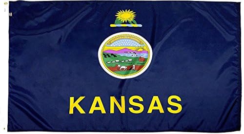 Amazon.com : XIFAN Premium Kansas State Flag 3x5 ft Outdoor, Double ...