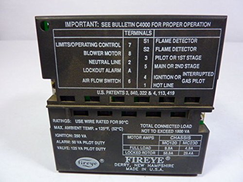 Fireye/Allen Bradley MC120 Control Chassis 120V 50/60HZ (9832-0542-02 ...