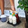 OKSERTA Milk bottle holder doorstep - Vintage milk minder with 4 ...