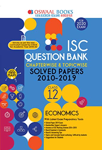 Oswaal ISC Question Bank Class 12 Economics Chapterwise & Topicwise ...