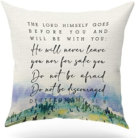 Amazon.com: KongMoTree Bible Verse Throw Pillow Case, Blessing Gift ...