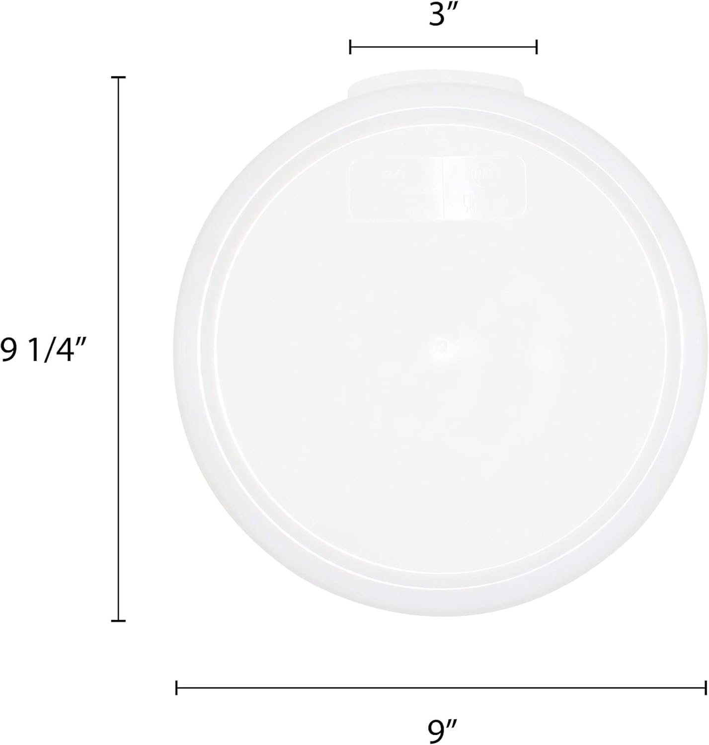 Snapklik.com : White Round Container Lid Fits 6 And 8 Qt. Round ...