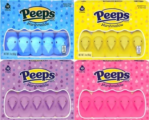Amazon.com: B BBO Brand PEEPS Easter Marshmallow Chicks (Assorted ...