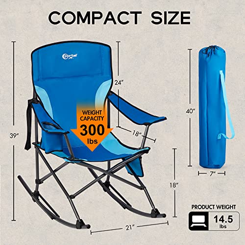 REDCAMP 2 in 1 Oversized Folding Rocking Camping Chair for Outdoor ...